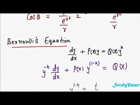 Linear Differential Equations using Integrating Factor and Bernoulli's ...