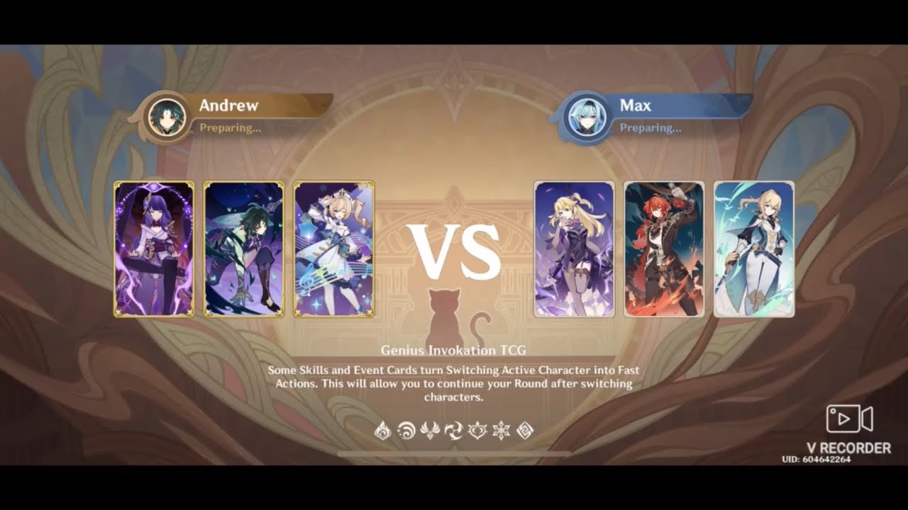 Genius Invocation TCG |Match 80| (Genshin Impact) - YouTube