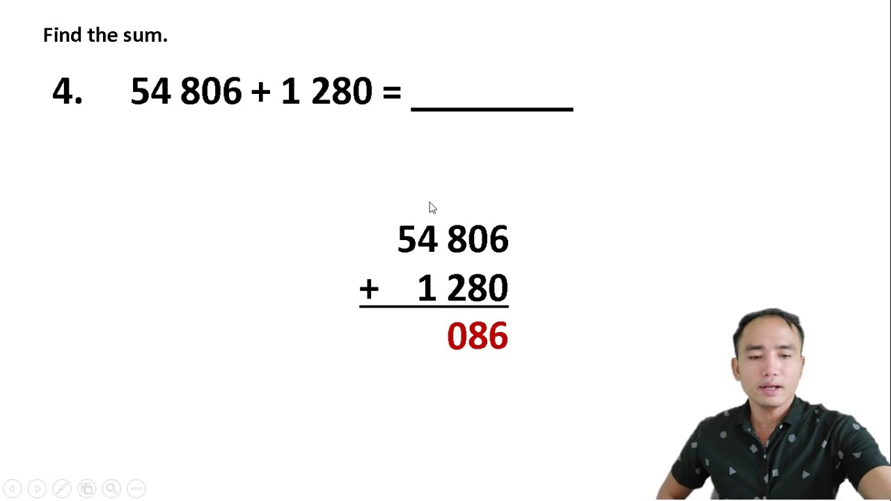 Addition of Whole Numbers - YouTube