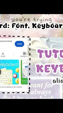 TUTORIAL KEYBOARD FACEBOARD🤩 ️💌 - YouTube