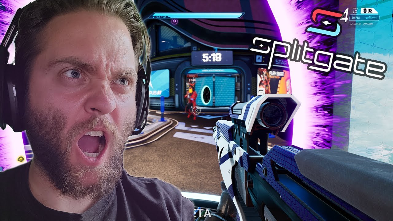 Splitgate Gameplay!! 1st time playing this AMAZING game!!! - YouTube