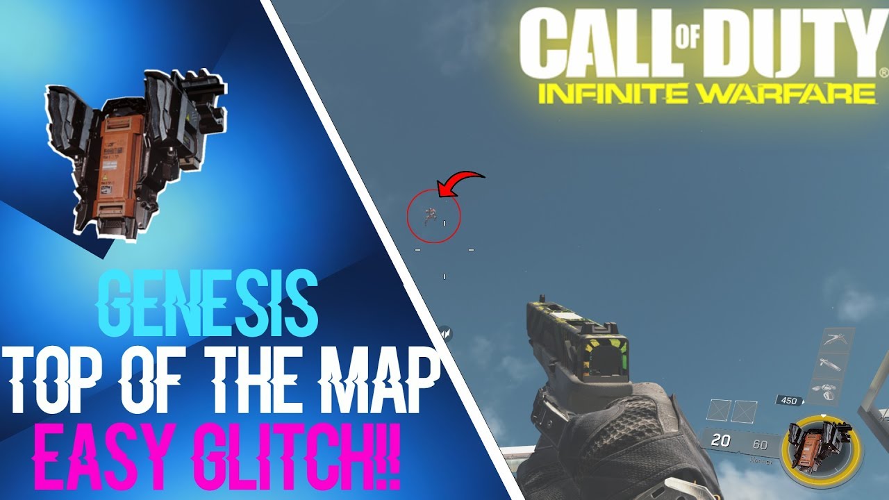 COD IW: TOP OF THE MAP GENESIS GLITCH-EASY GLITCH! - YouTube