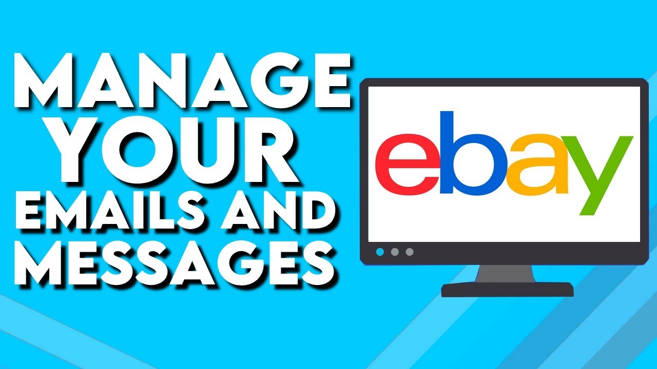 How To Manage Your Emails And Messages Settings on Ebay - YouTube
