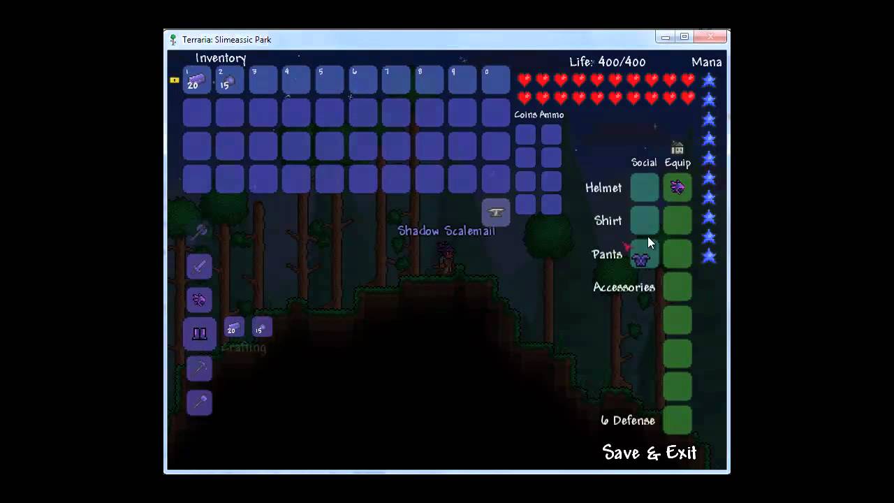 Terraria guide - Shadow armour - YouTube