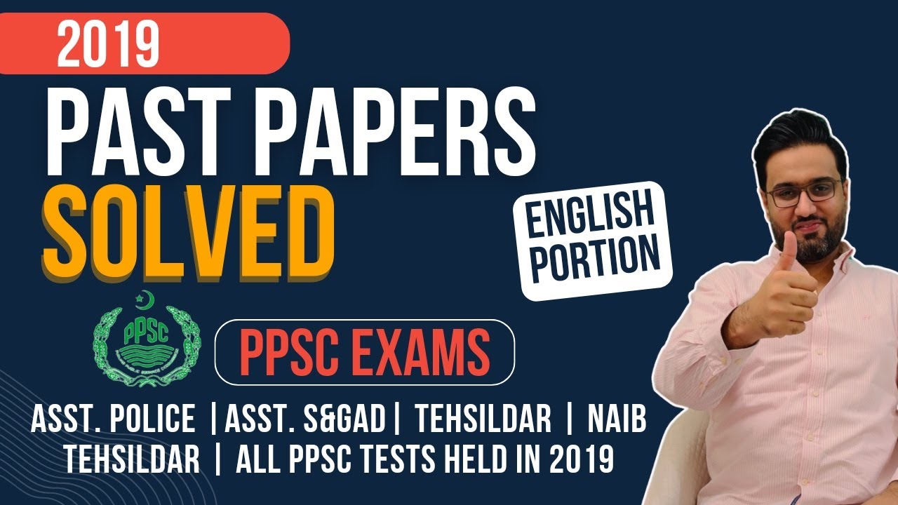 PPSC Assistant Test Preparation | PPSC Past Papers Solution | All PPSC ...