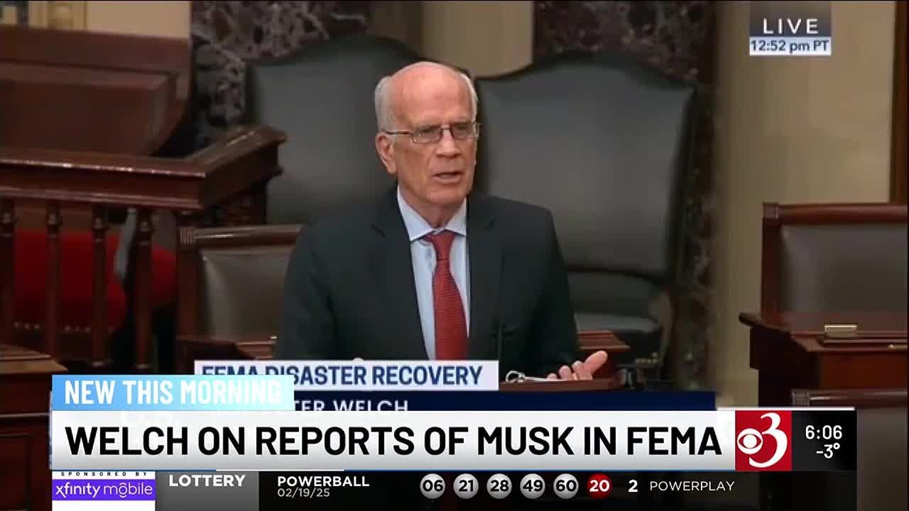 Sen. Welch slams Trump administration over FEMA, Medicaid cuts - YouTube
