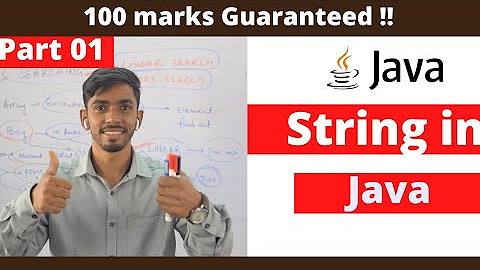 String in Java ICSE Computer Applications - YouTube