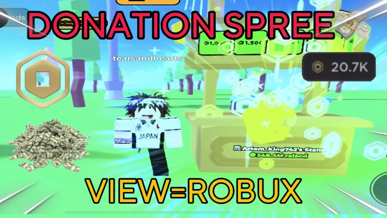 Donating ROBUX in PLS DONATE PART 2 | VIEW THIS VIDEO=ROBUX (ROBUX ...