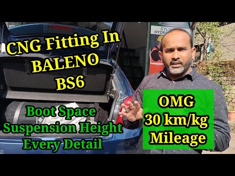 Baleno BS6 CNG Fitting | Baleno Boot space after CNG | BS6 Approval in ...