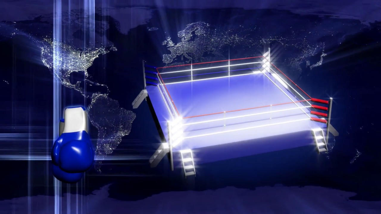 Boxing Ring Earth Concept | Copyright Free Footage - YouTube