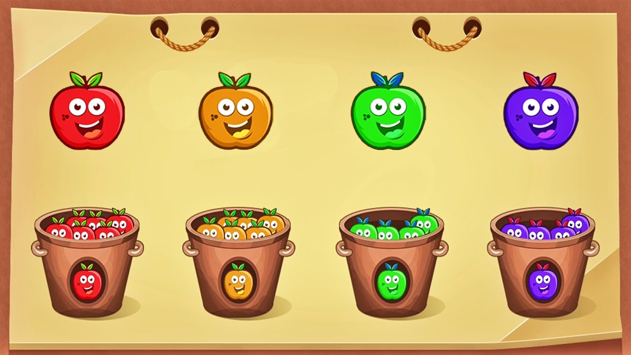 Color Apples Basket Game For Kids | Kids Games To Play | Kids Games ...