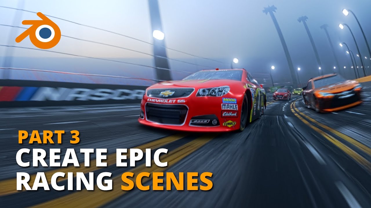 How to Animate a Car & Camera on a NASCAR Track in Blender - Step By Step Guide (Part 3) - YouTube