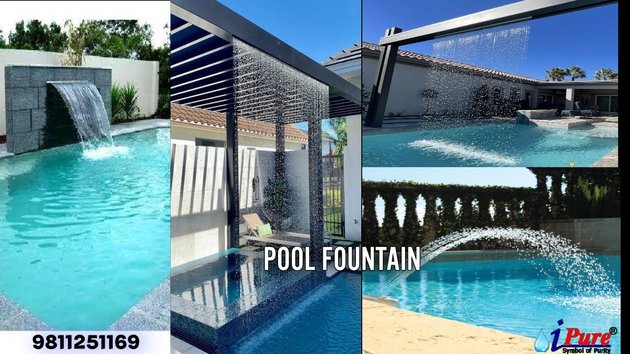 SWIMMING POOL WATERFALL FOUNTAIN | WATERFALL Feature Design | POOL ...