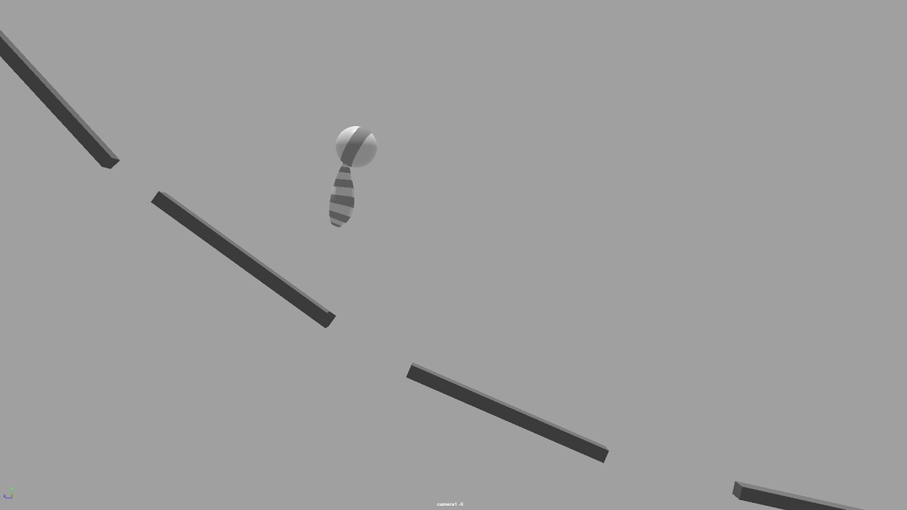 Bouncing ball with tail 3D animation - YouTube