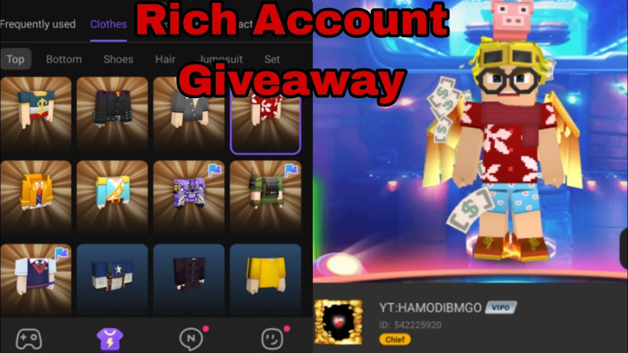 Rich Account Giveaway!! (Pt7) - Blockman Go - YouTube