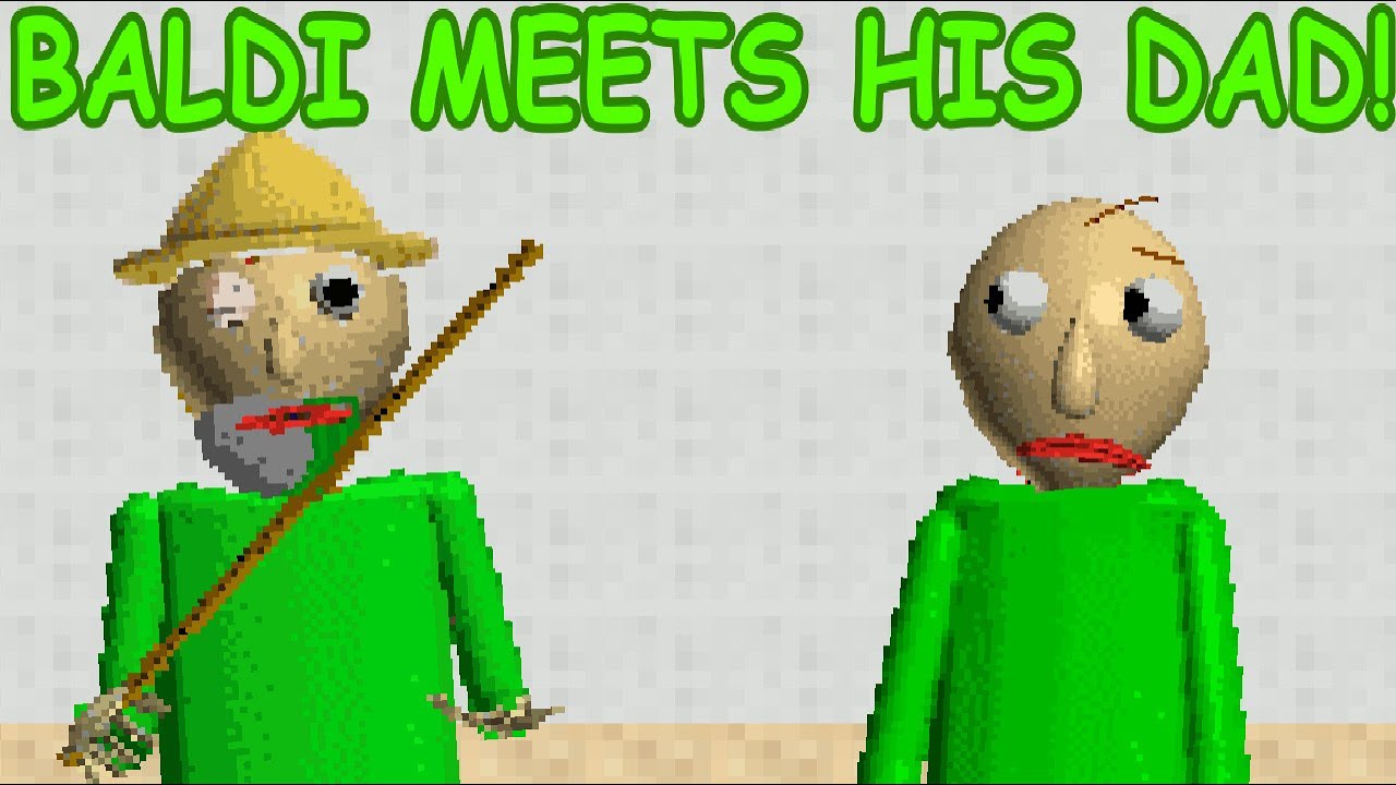 Baldi's Dad Breaks Into Baldi's School! - Baldi's Basics Mod - YouTube