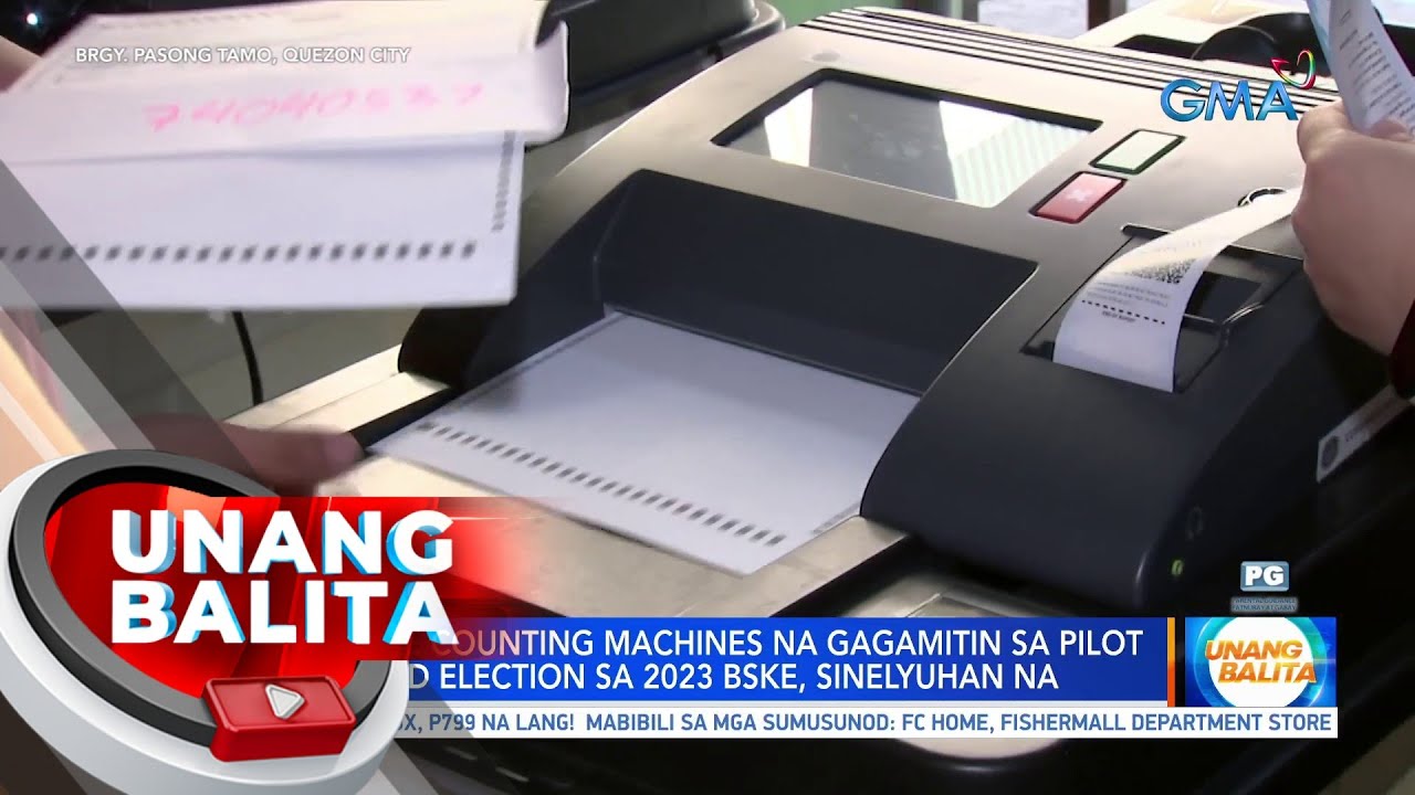 Ilang vote counting machines na gagamitin sa pilot automated election sa 2023 BSKE... | UB - YouTube