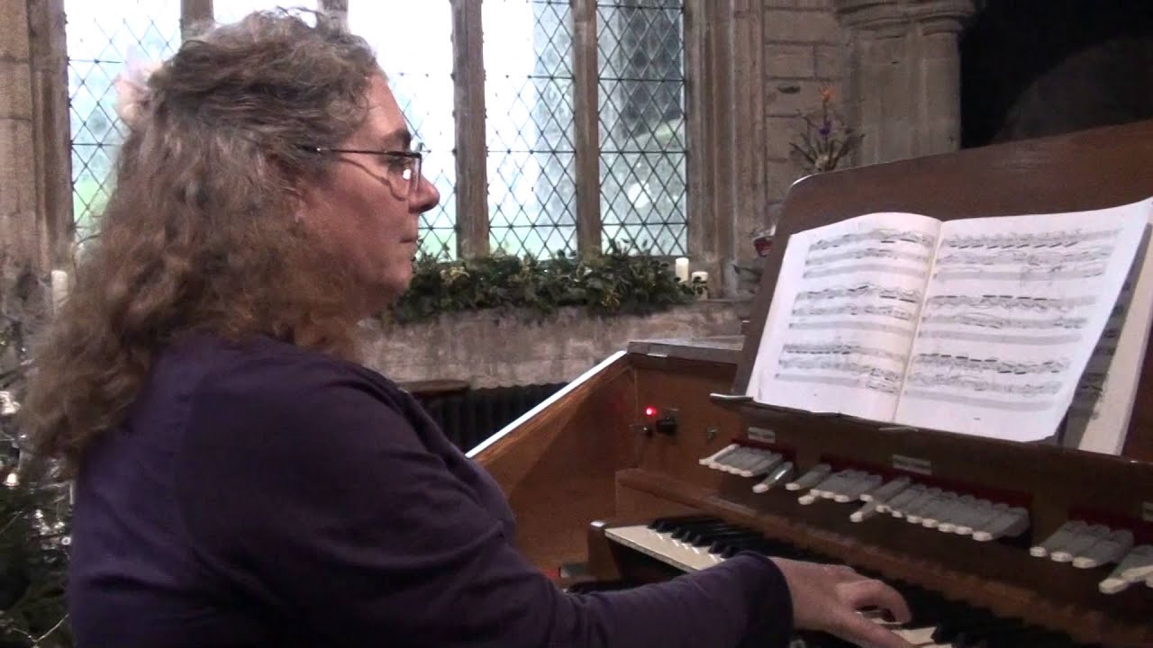 Gabrielle Lewis Playing the Organ of Stoke Climsland PC Cornwall 01/01 ...