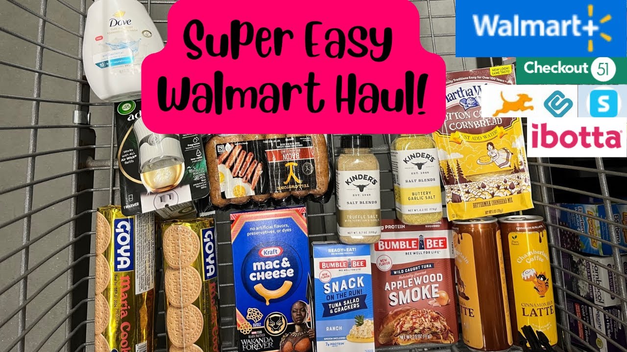 Super Easy Walmart Haul! 10/26 - YouTube