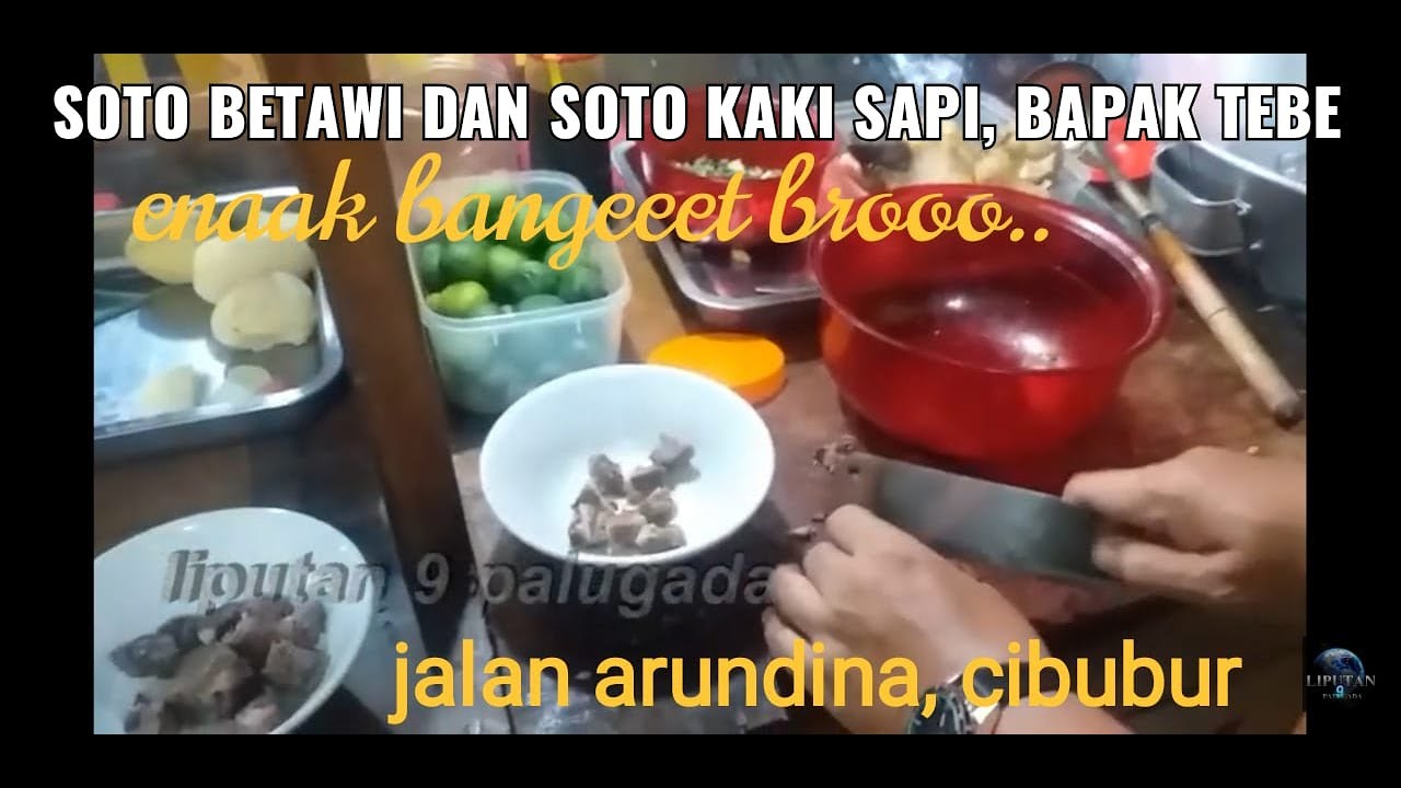 SOTO KAKI SAPI Bapak Tebe ENAK BANGET, enak buat nongkrong, di cibubur ...