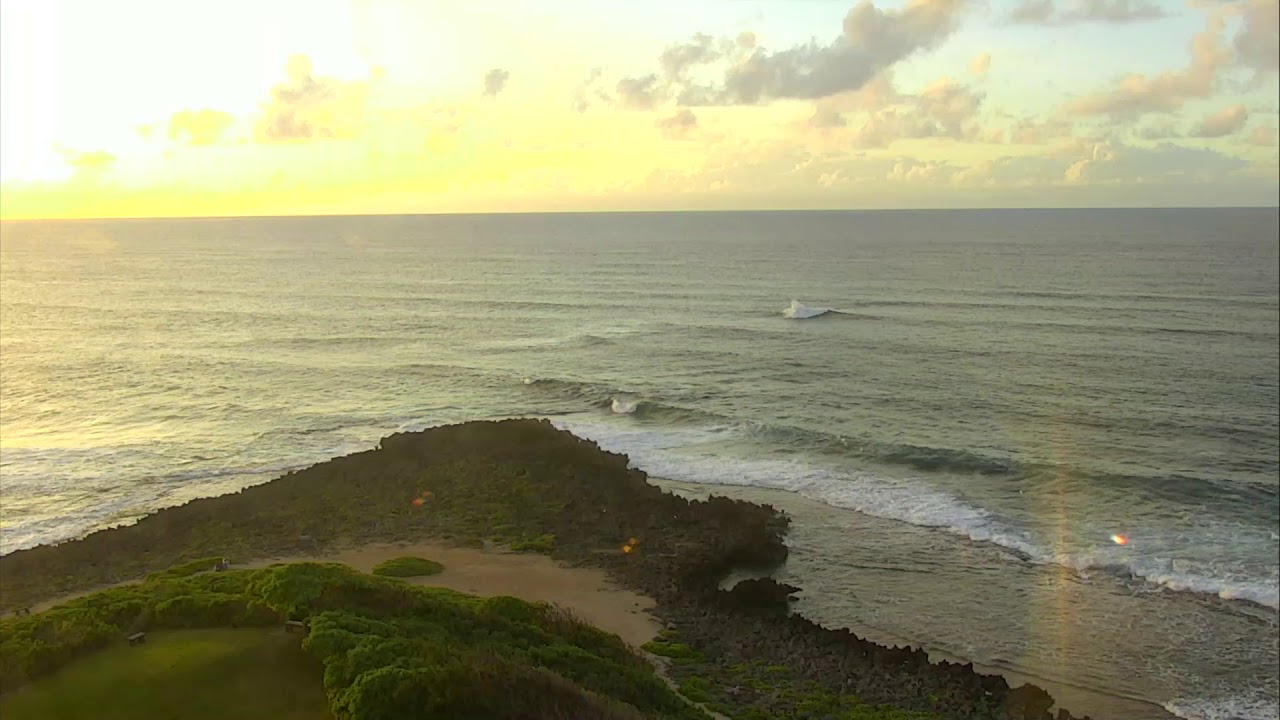 Turtle Bay West Sunset Cam 05-16-2018 21:33:09 - 22:33:10 - YouTube