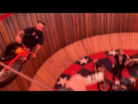The Wall Of Death | Daredevil Stunt Show | Motorcycle Dare Devils - YouTube