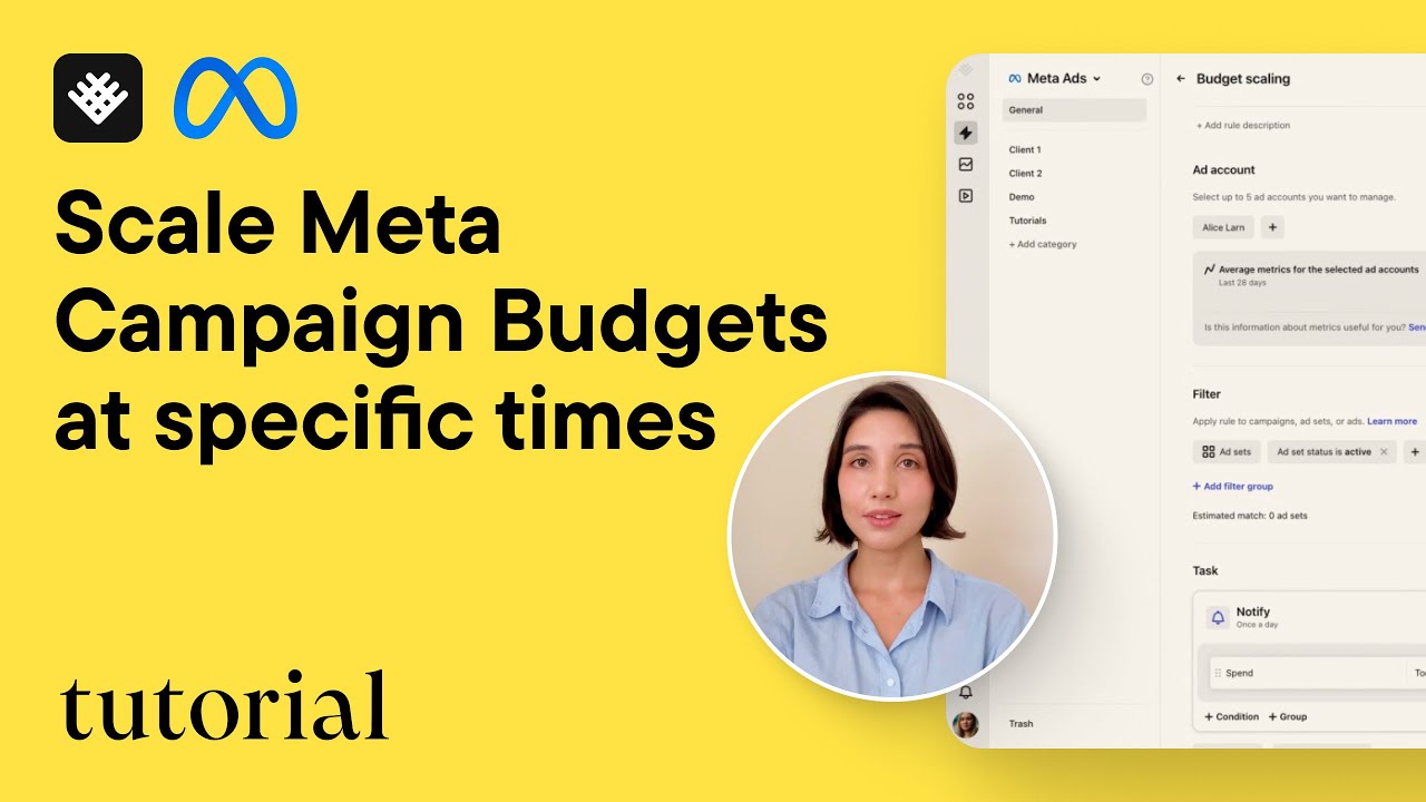 Scale the budget of well-performing Meta campaigns at specific times ...