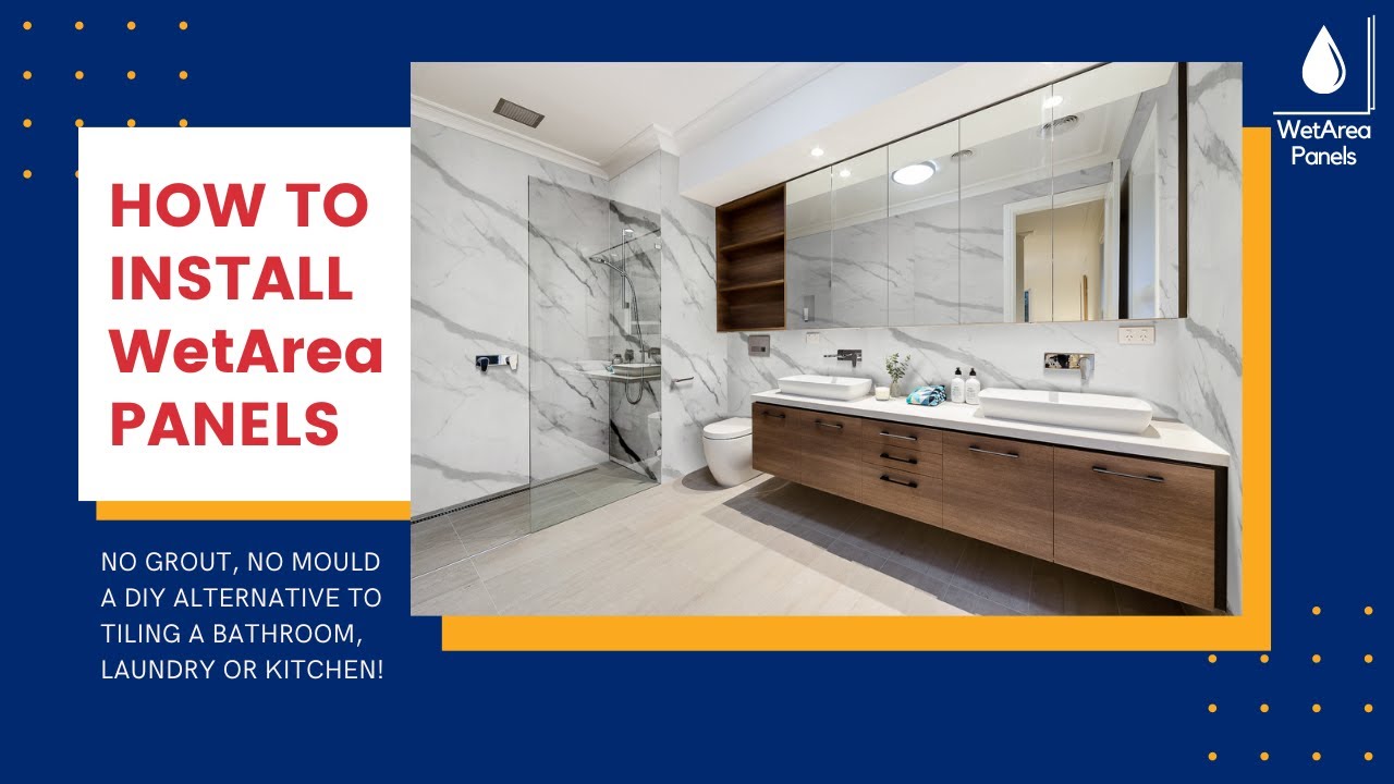 How to install WetArea Panels - Builders Express NSW - YouTube