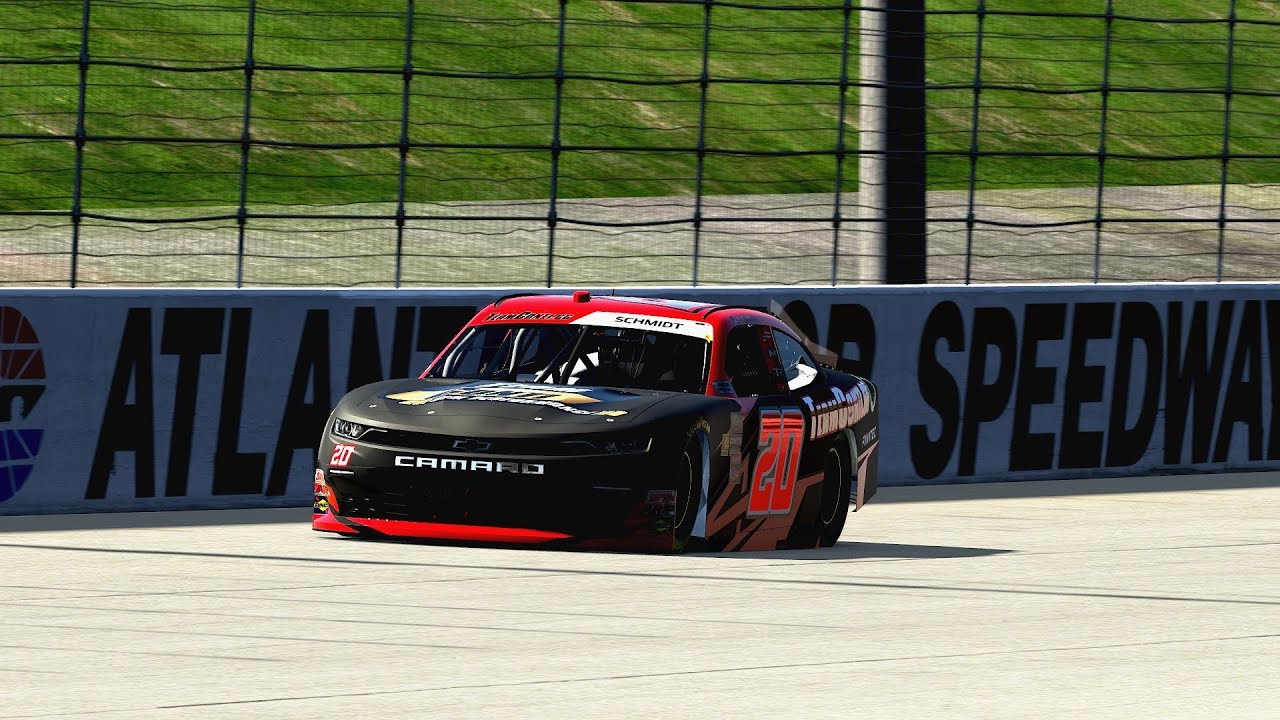 NASCAR iRacing Xfinity Series at Atlanta Motor Speedway 4k SOF - YouTube