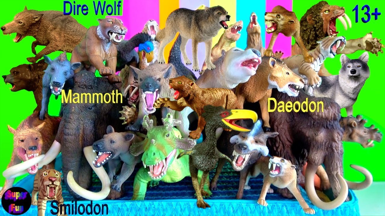 NEW Dire Wolf, Wolf, Wolves, Mammoth, Smilodon, Prehistoric Mammals ...
