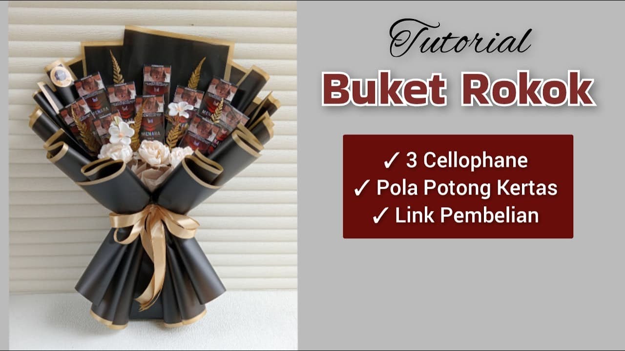 Cara Membuat Buket Rokok 10 Bungkus | Tutorial Buket Untuk Pemula - YouTube