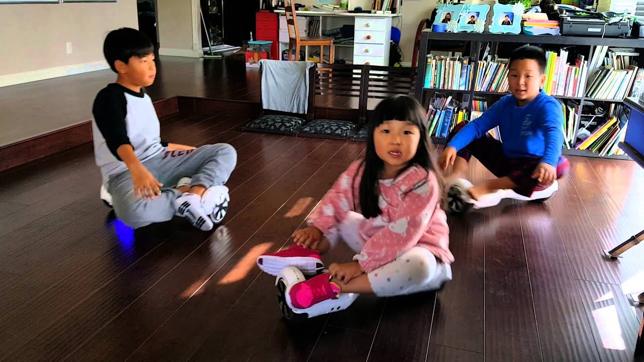 How to sit on hover board . - YouTube
