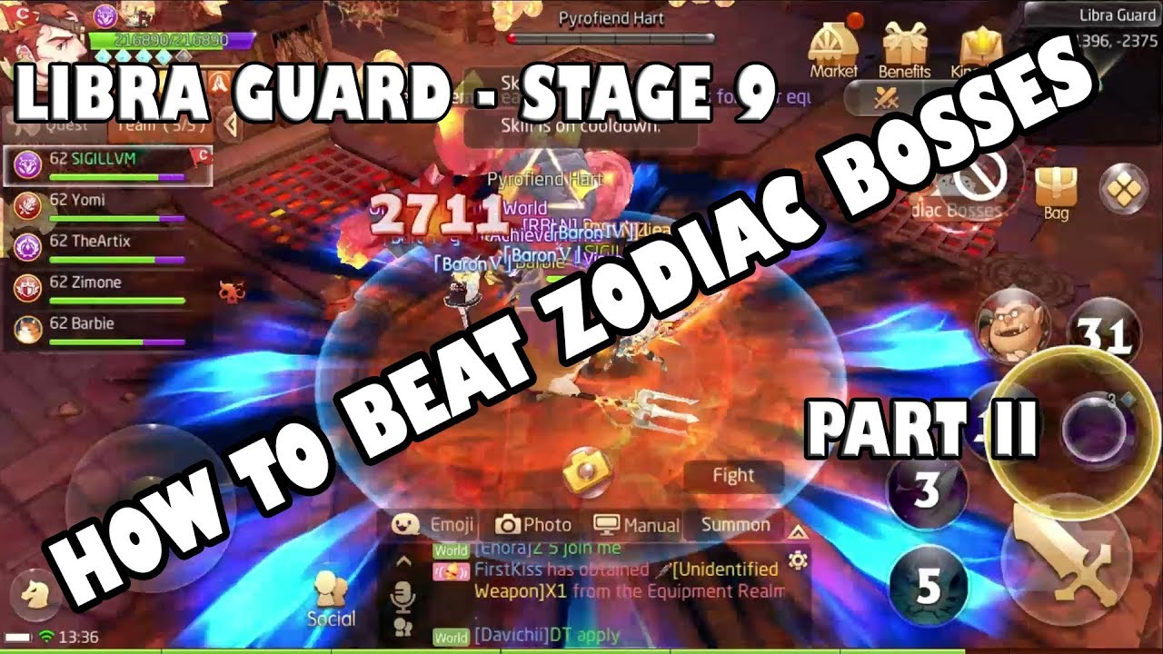 LAPLACE M(SEA) - HOW TO BEAT ZODIAC BOSSES ??!! STAGE 9 - LIBRA GUARD!! PART II - YouTube