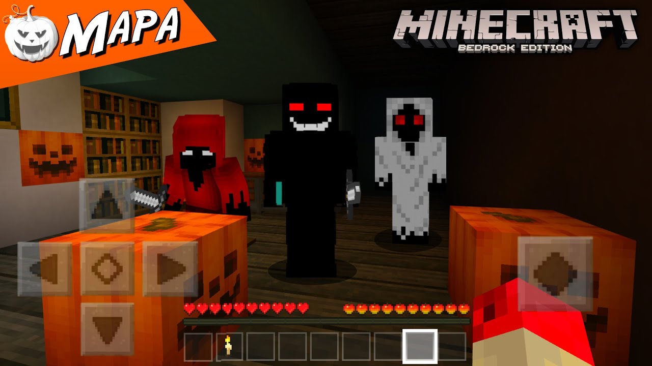 EL MEJOR MAPA DE TERROR PARA MINECRAFT PE / BEDROCK 1.16 🎃 MAPA DE ...