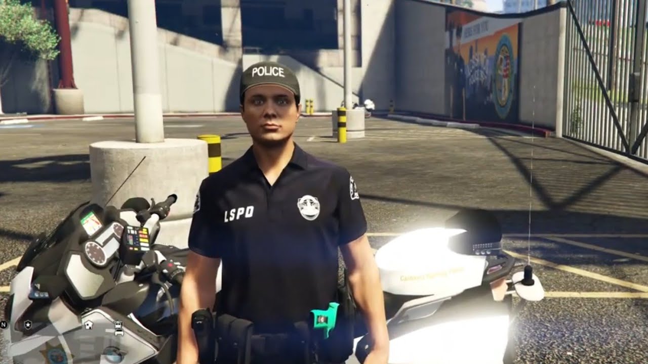 LAPD ON A BIKE - Beach Patrol (GTA V/LSPDFR) - YouTube