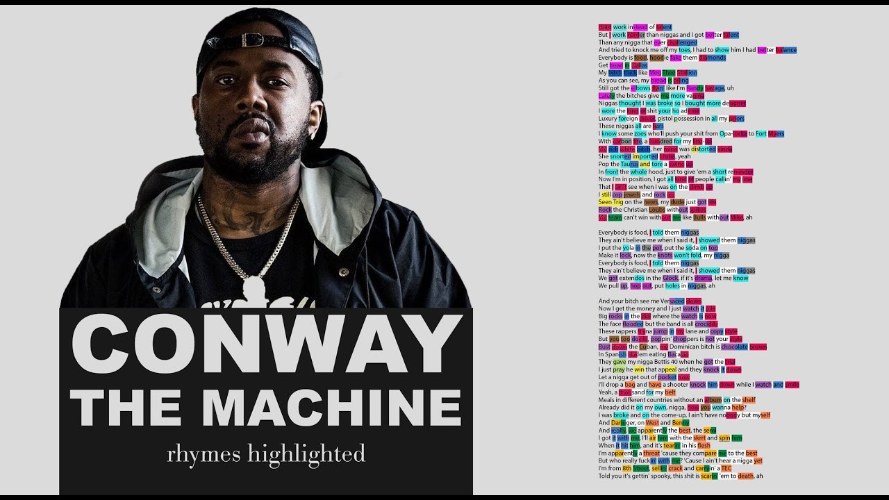 Conway the Machine - E.I.F. - Lyrics, Rhymes Highlighted (154) - YouTube