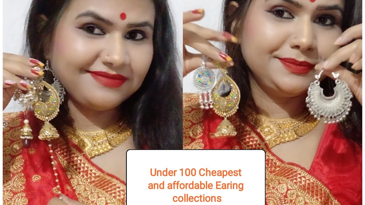 My cheapest Earing collections ll My trendy earing collection ll under ...