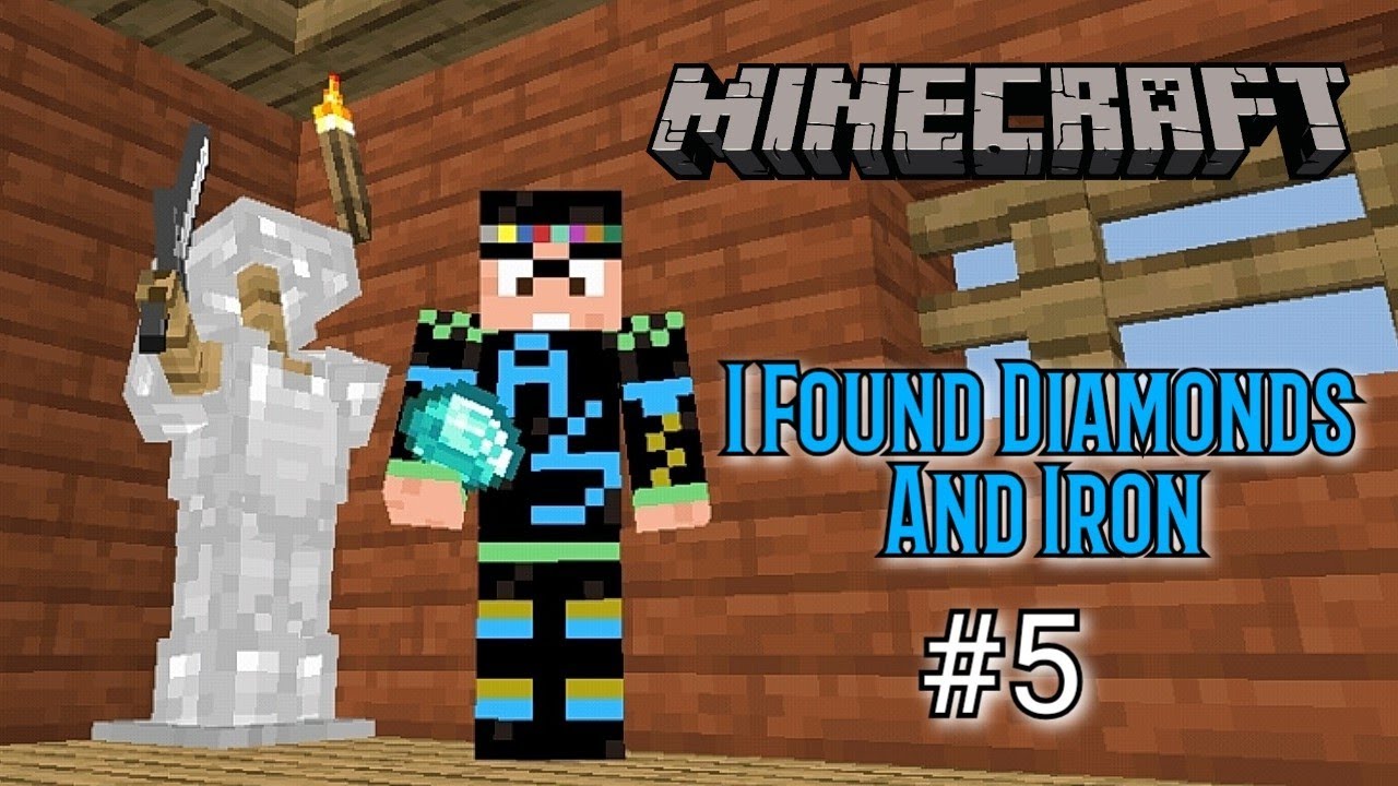 Minecraft Survival Series #5 I Found Diamonds And Iron - YouTube