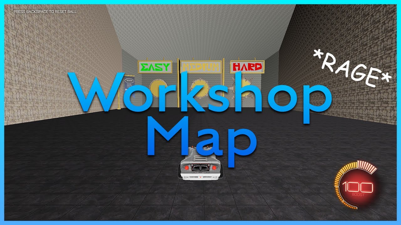 Rocket League Workshop Map | Freestyling The Whole Map?? - YouTube
