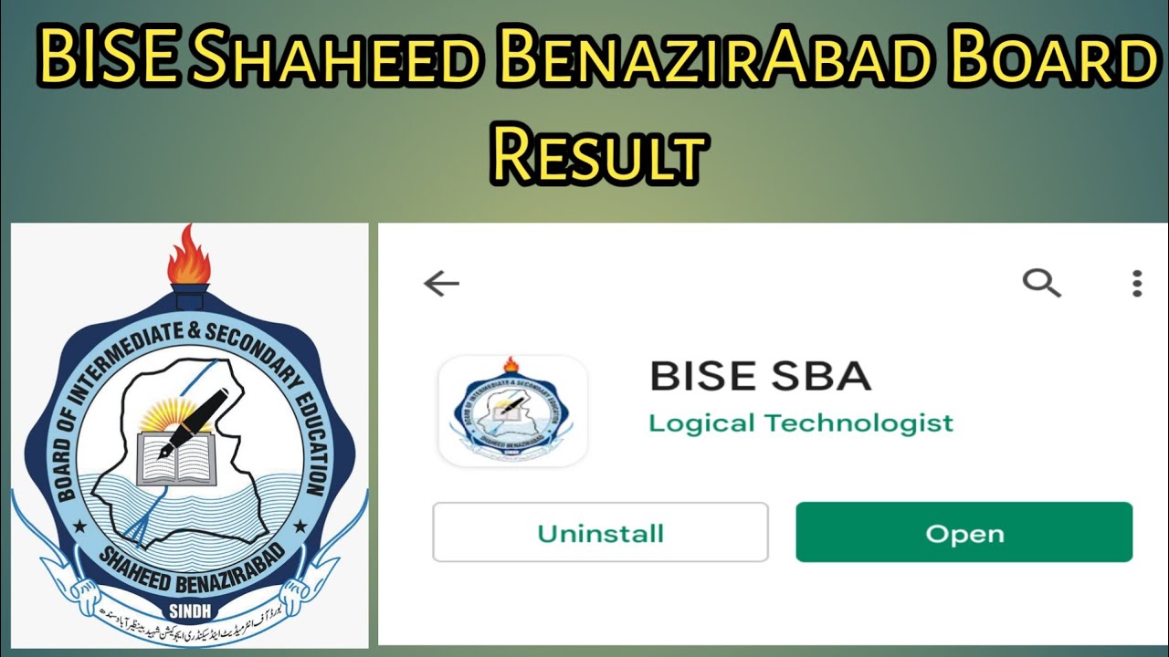 Shaheed BenazirAbad Board Result :: BISE SBA Intermediate Result - YouTube