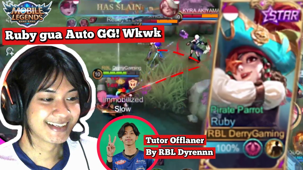 GAMEPLAY RUBY SOLO RANKED! LIAT TUTOR DARI RBL DYRENNN AUTO GG! wkwk ...