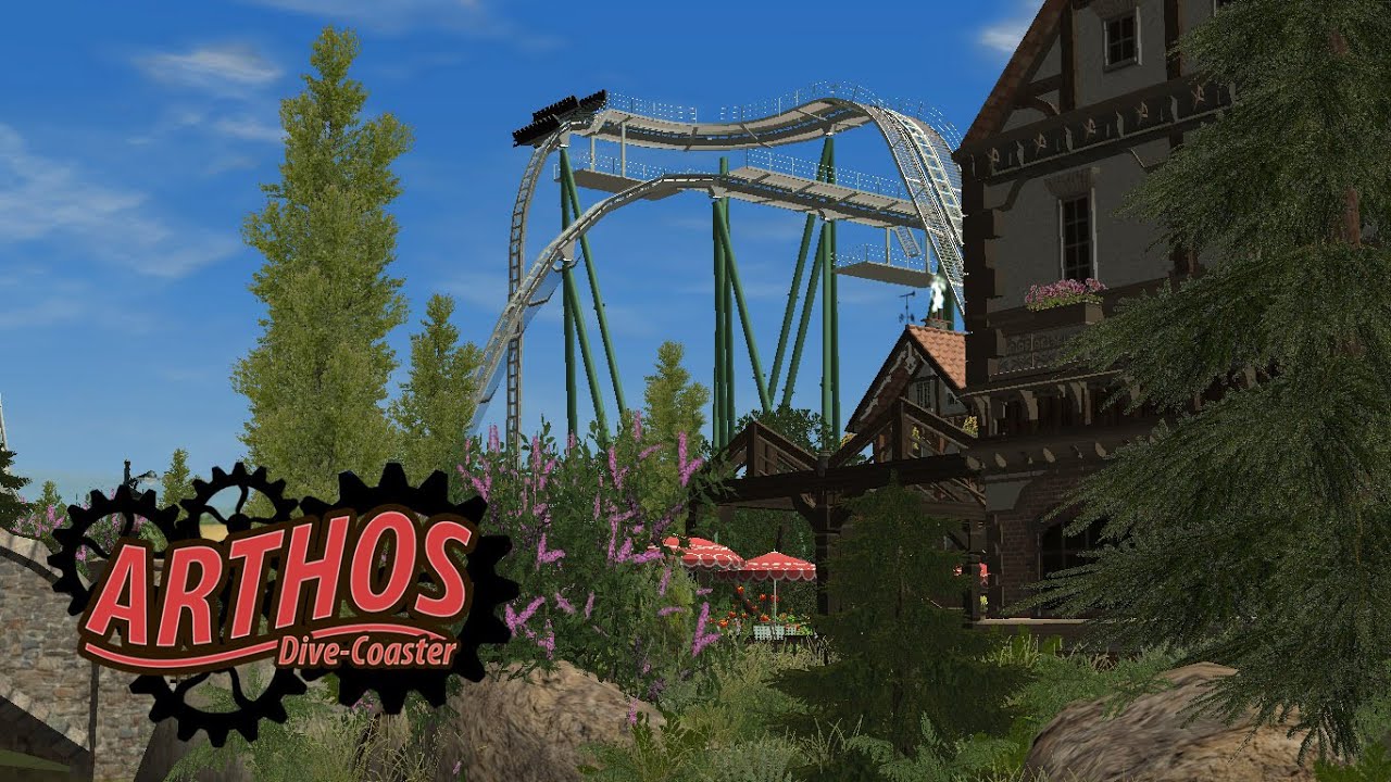 RCT3 - Arthos (B&M Dive Coaster) [HTDC-Entry] - YouTube