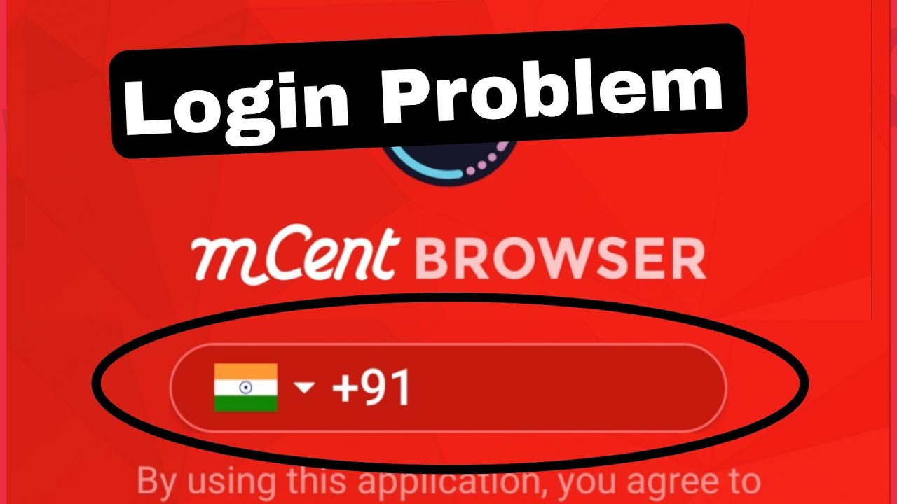 mCent Browser Fix Login Problem || Account Not Open Problem - YouTube