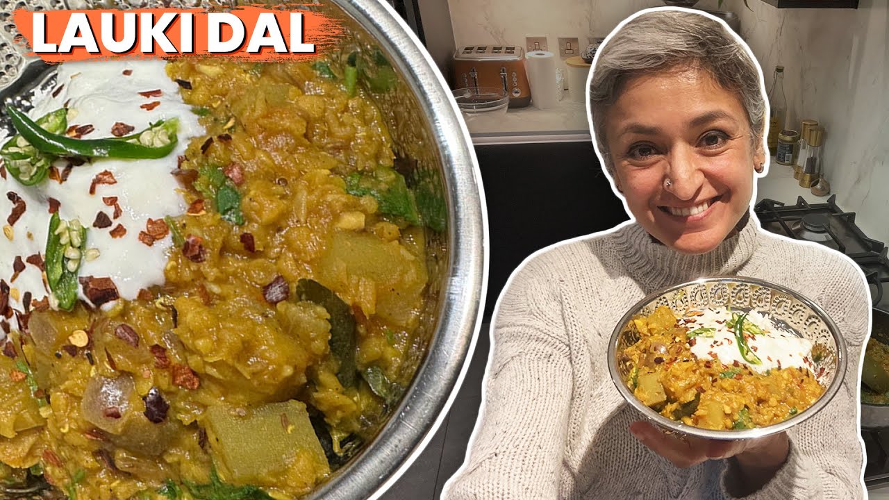 A NEW WAY WITH RED LENTILS - Lauki dal recipe! - YouTube