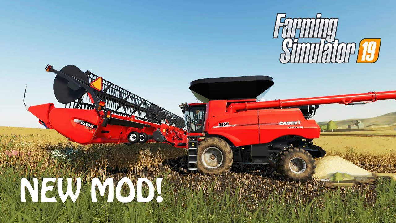 NEW MOD in Farming Simulator 2019 | BRAND NEW CASE IH COMBINE | PS4 ...