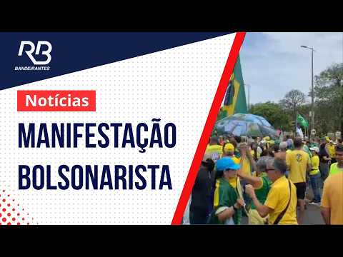 VÍDEO: Apoiadores de Flávio Bolsonaro se reúnem para ato na Avenida Paulista