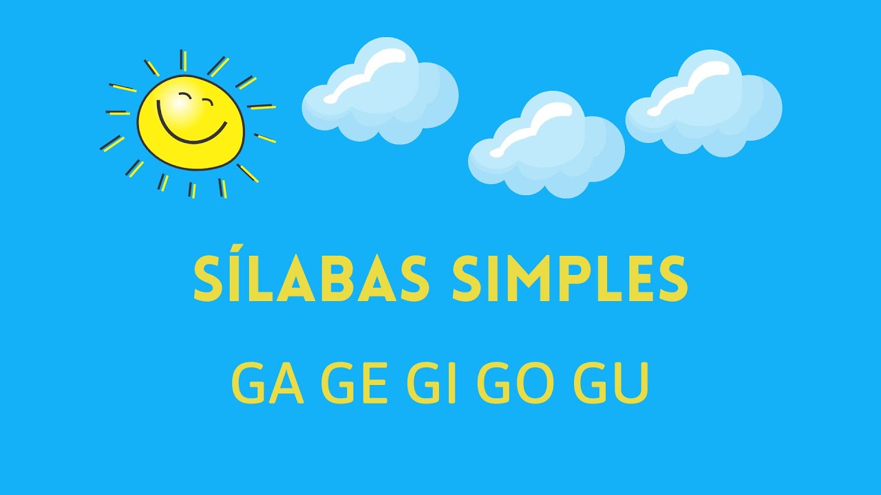 Sílabas GA - GE - GI - GO - GU - GÃO - Carlos Academy - Educação para ...
