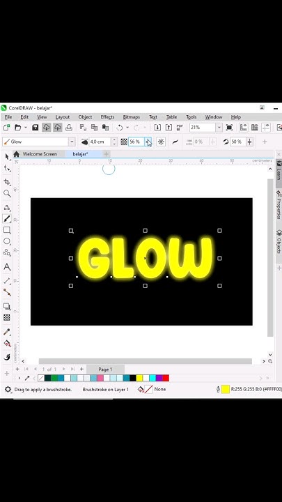 Cara Membuat Efek Glow di Coreldraw #coreldrawtutorial # ...