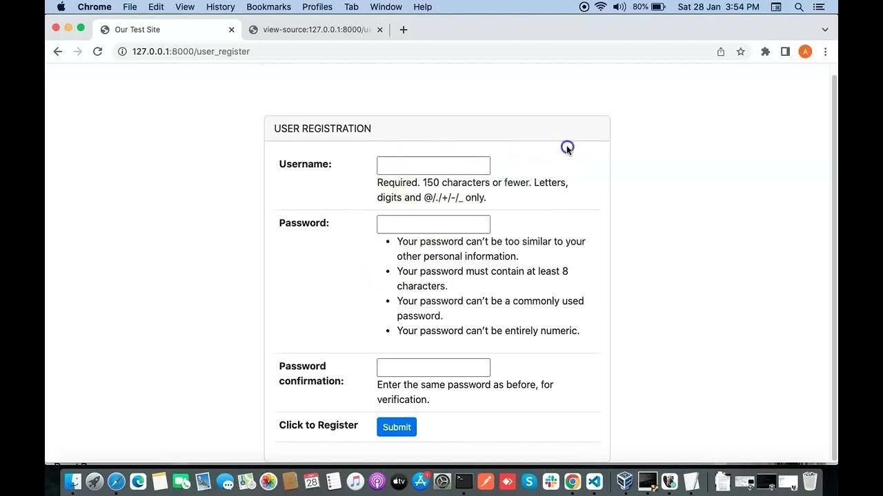 User Registration in Django (the simplest way to register user) - YouTube