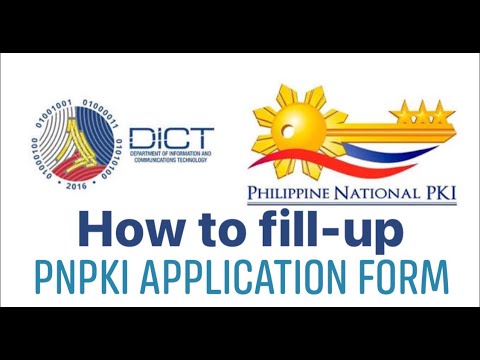 How to Fill-up PNPKI Application Form? - YouTube